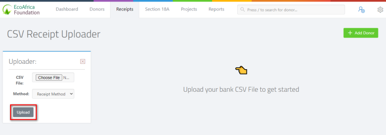 How to setup the CSV uploader settings – ActiveDonor Help