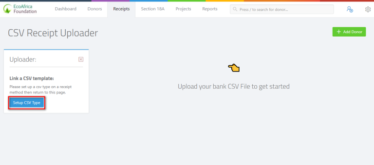 Uploading donation receipts via CSV – ActiveDonor Help
