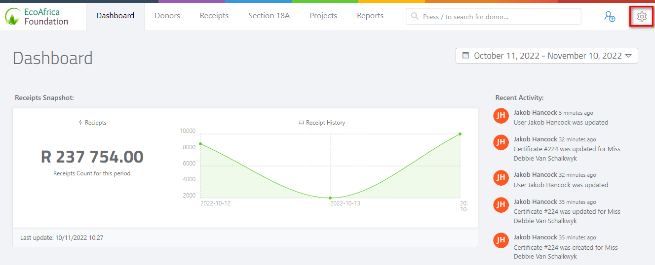 Customising the text and layout on a Section 18A Tax Certificate ...