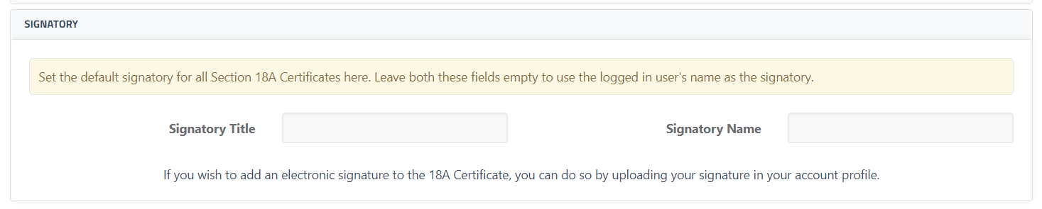 Customising the text and layout on a Section 18A Tax Certificate ...