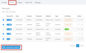 Generating a Combined (Batch) Section 18A Tax Certificate from Multiple ...