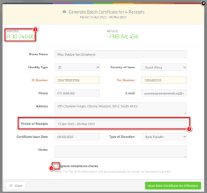 Generating a Combined (Batch) Section 18A Tax Certificate from Multiple ...