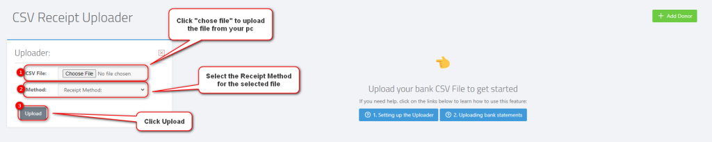 How to setup the CSV uploader settings – ActiveDonor Help