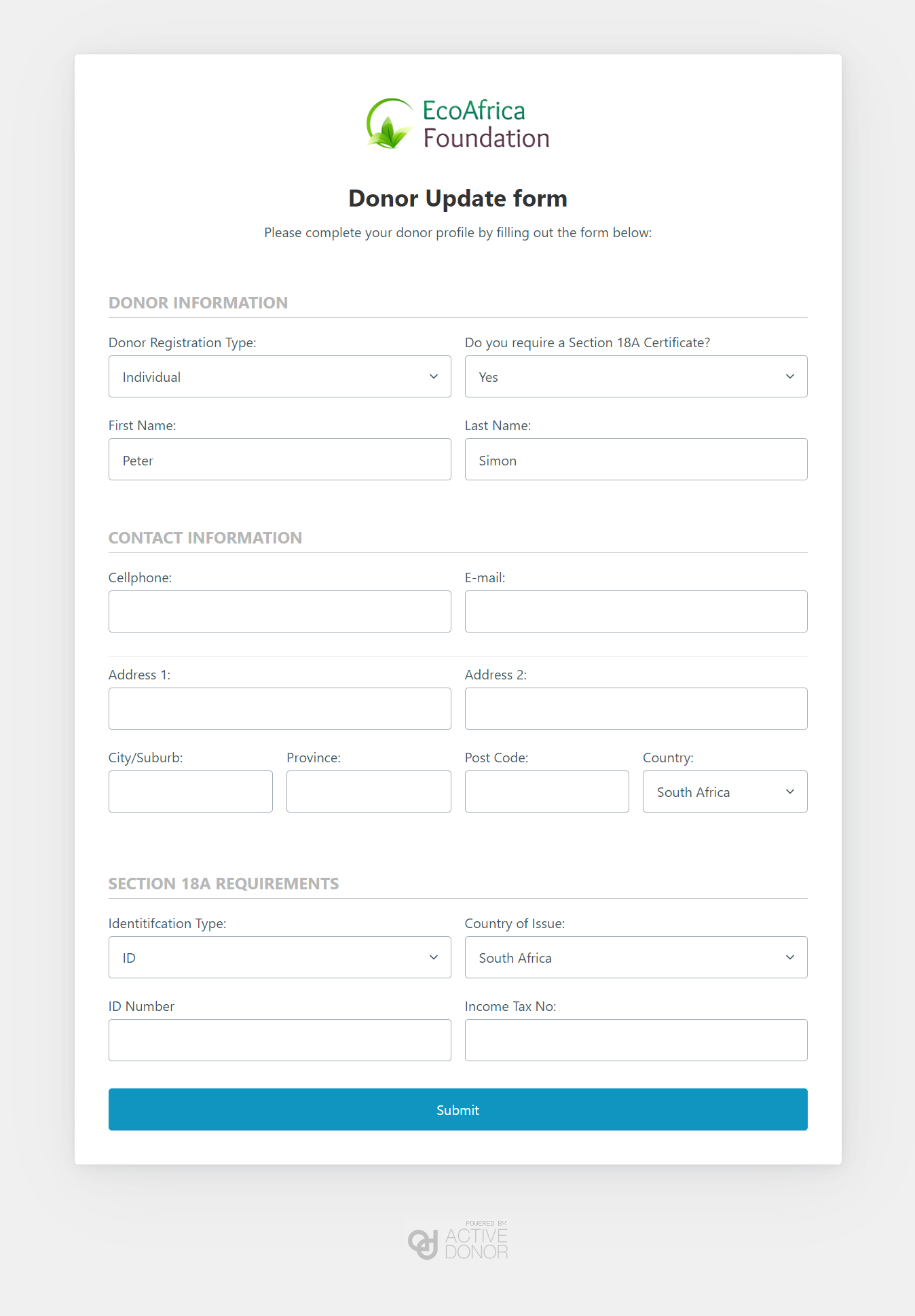 Requesting Information From Donors – ActiveDonor Help